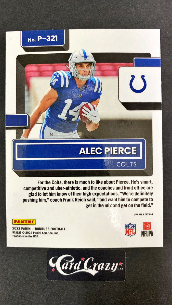 Alec Pierce - Silver Preview RC - Donruss FB 2022 – cardcrazy
